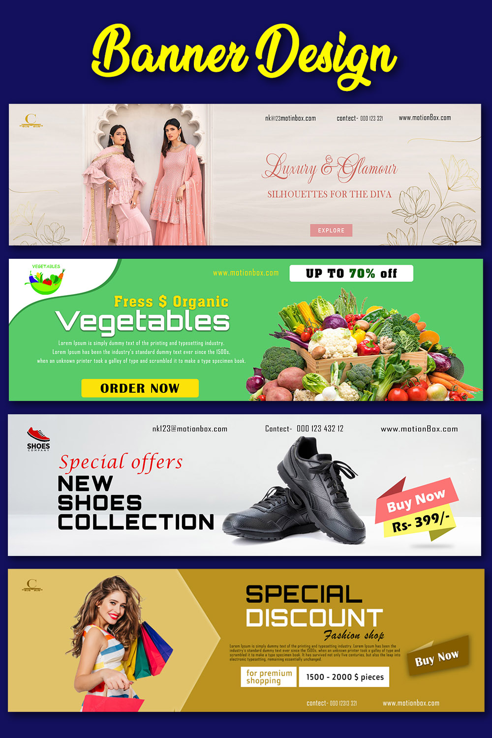 6 Vintage Style Banner Design - MasterBundles