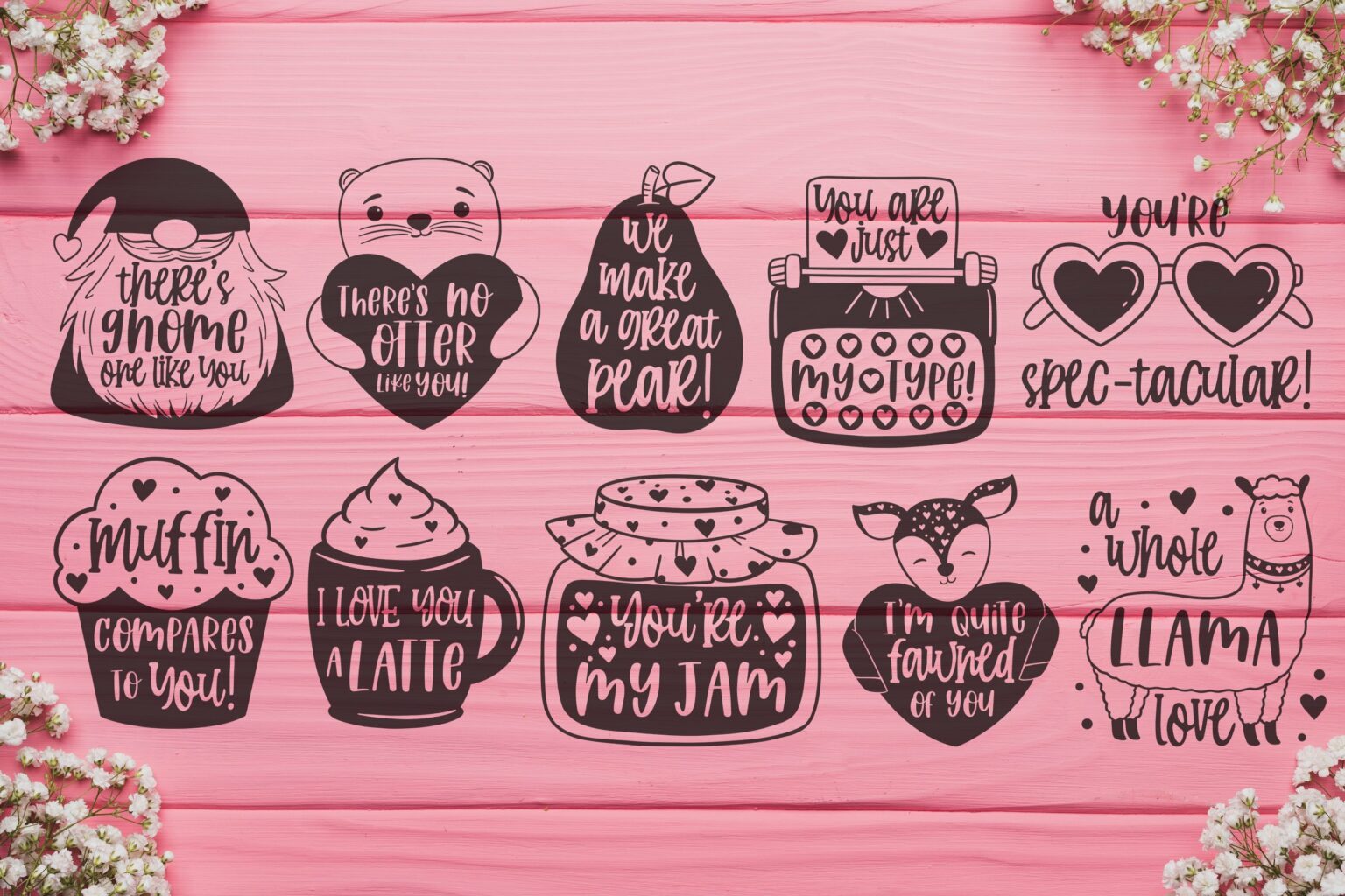 Valentine Pun Designs Bundle – MasterBundles