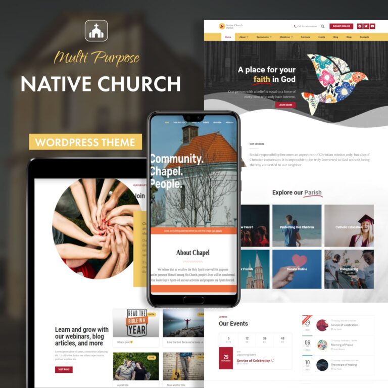 Native Church - Multi Purpose WordPress Theme – MasterBundles
