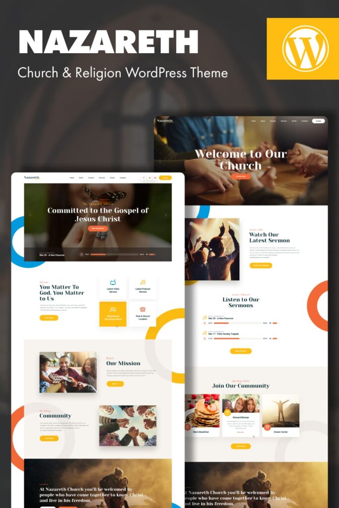 Nazareth | Church & Religion WordPress Theme – MasterBundles