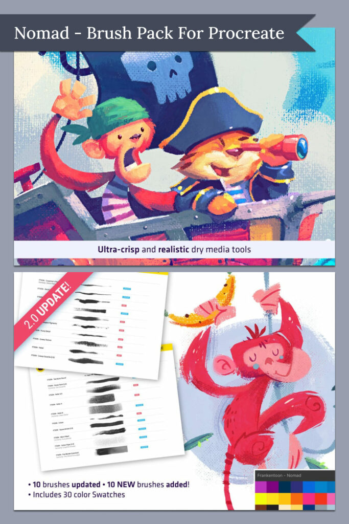 Nomad V.2 - Brush Pack for Procreate – MasterBundles