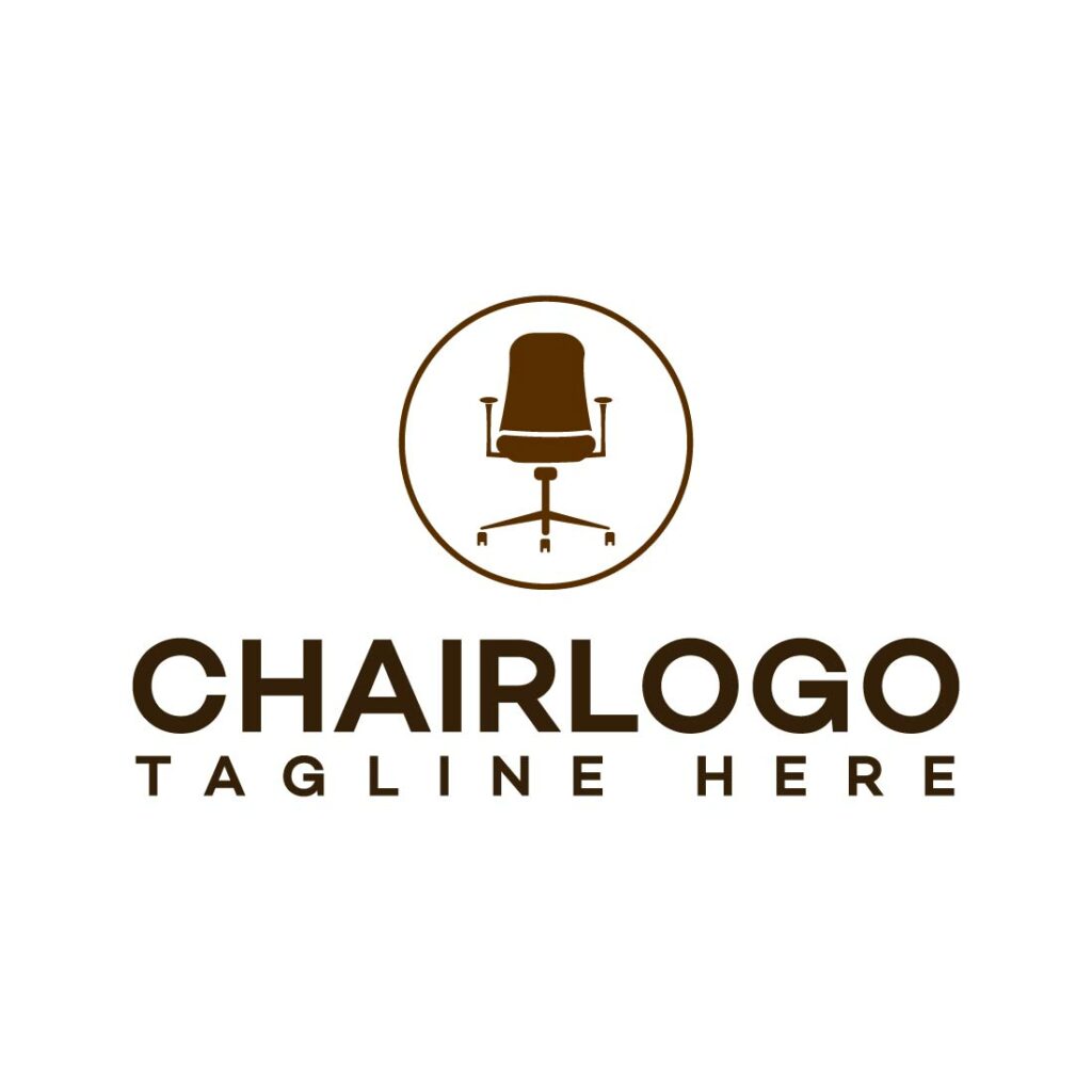 Chair Logo Template only $10 - MasterBundles