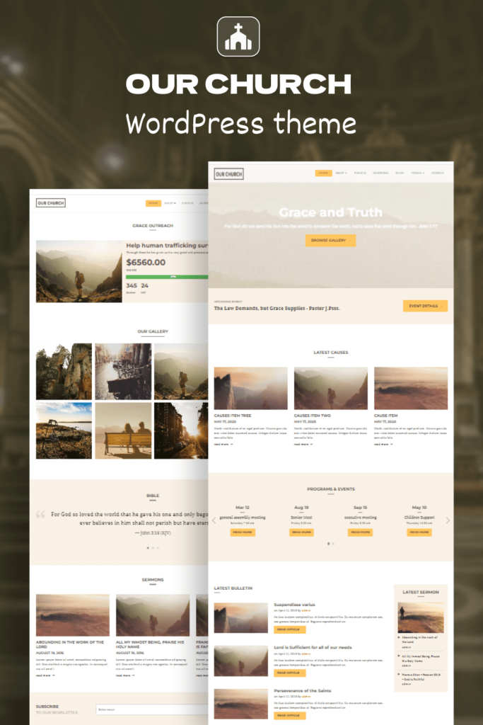 Our Church - Church WordPress Theme – MasterBundles
