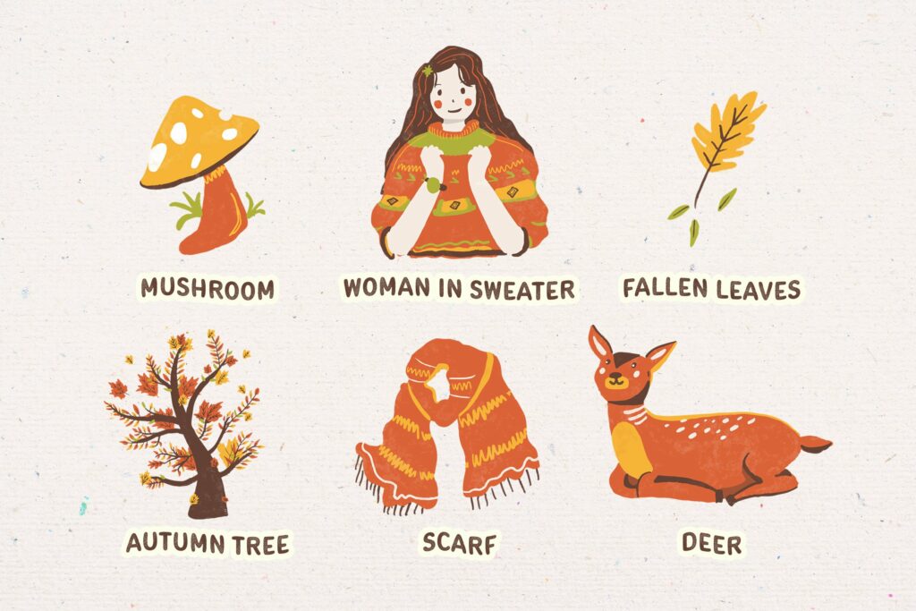 Hand Drawn Autumn Illustration Set – MasterBundles