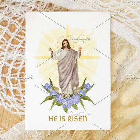 Religious Easter Clipart Jesus Risen | Master Bundles