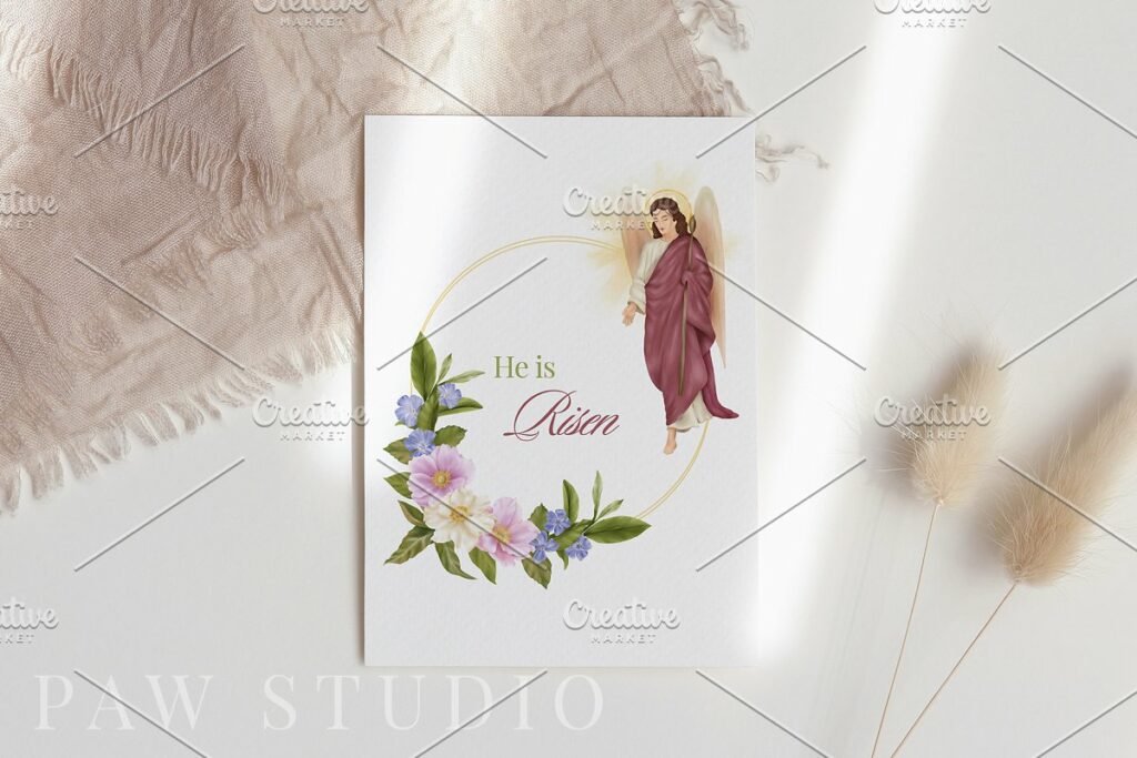 Religious Easter Clipart Jesus Risen – MasterBundles