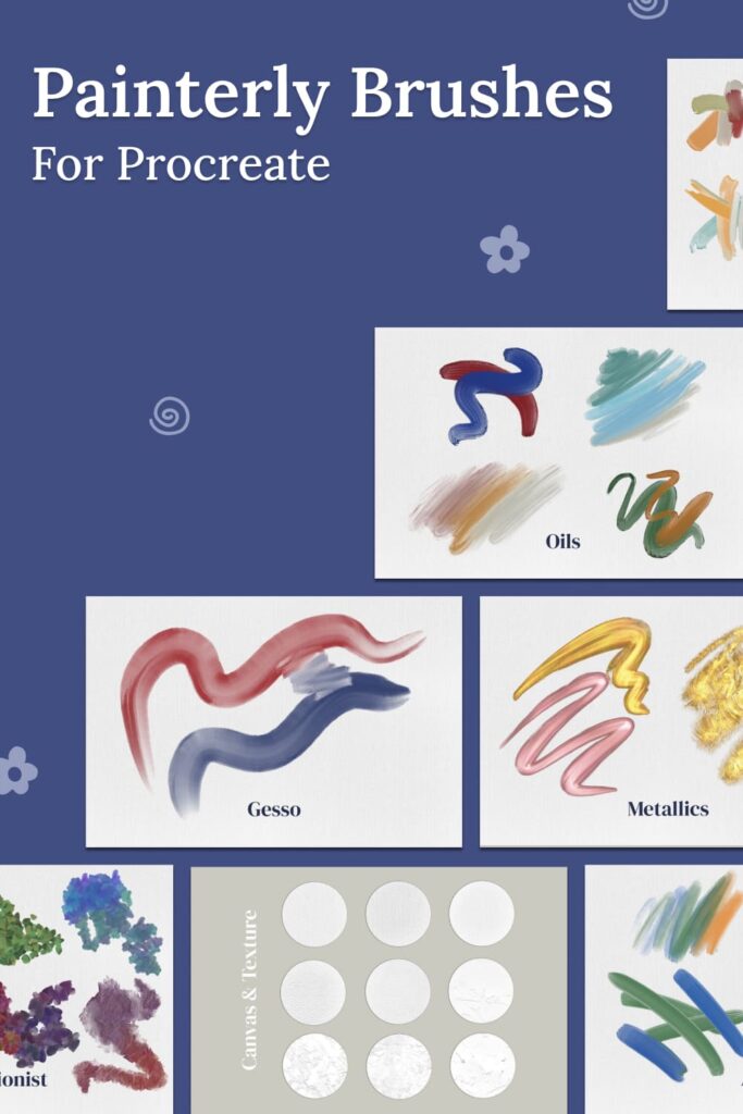 Painterly Brushes for Procreate – MasterBundles