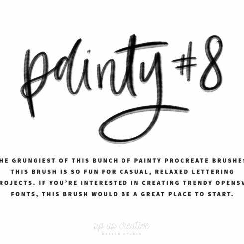 8 Procreate Lettering Brushes | Master Bundles