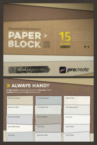 Paper Block Procreate Brush Pack – MasterBundles