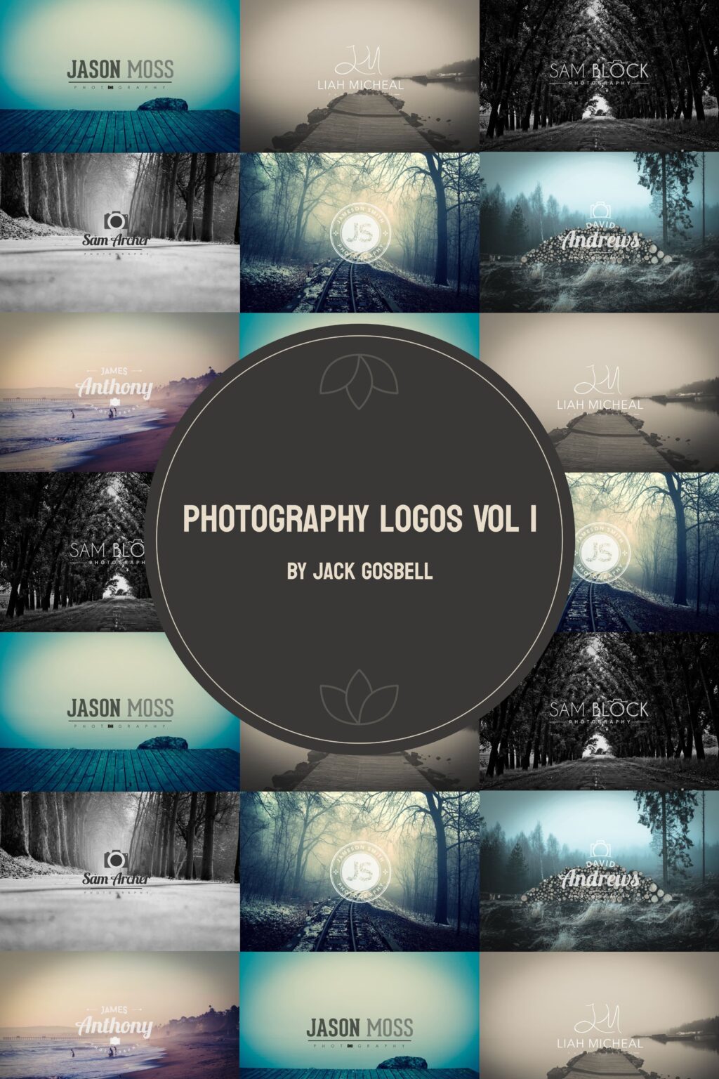 Photography Logos PSD + AI – MasterBundles