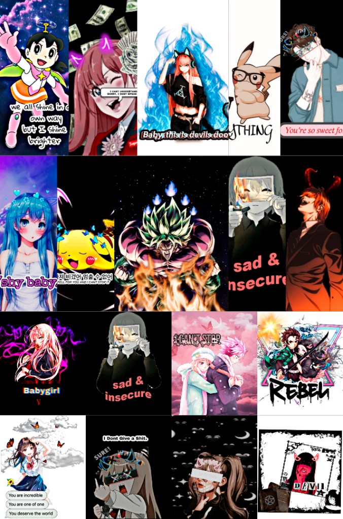 20 unique Anime PNG designs - MasterBundles