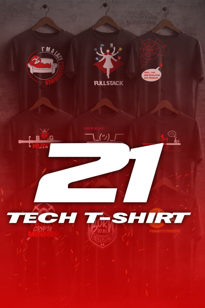 21 premium custom Tech T-shirt Design in Friendly Budget - MasterBundles
