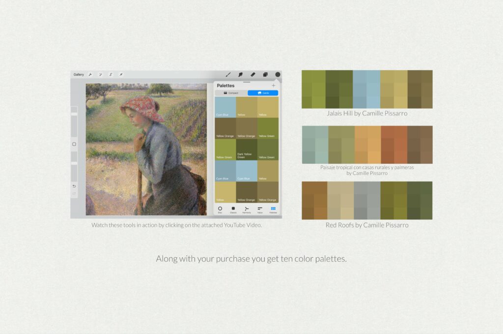 Camille Pissarro's Procreate Brushes – MasterBundles