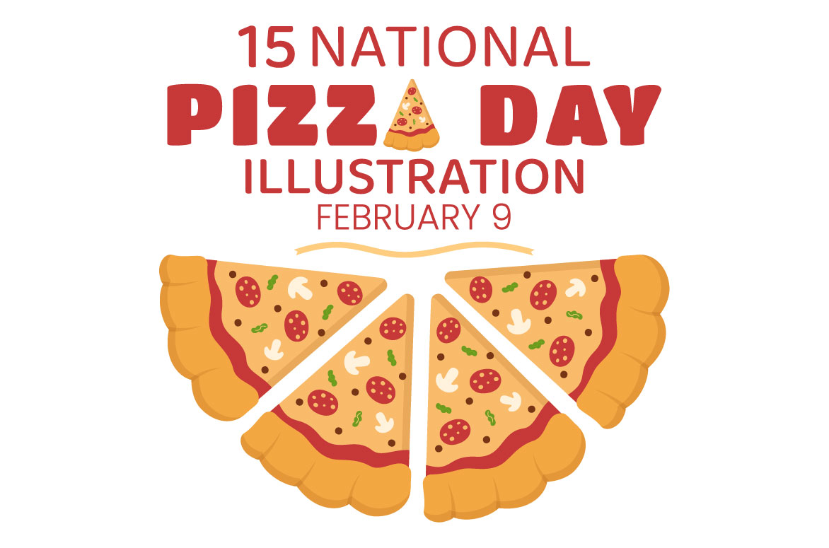 15 National Pizza Day Illustration - MasterBundles