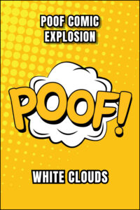 Poof Comic Explosion White Clouds – MasterBundles