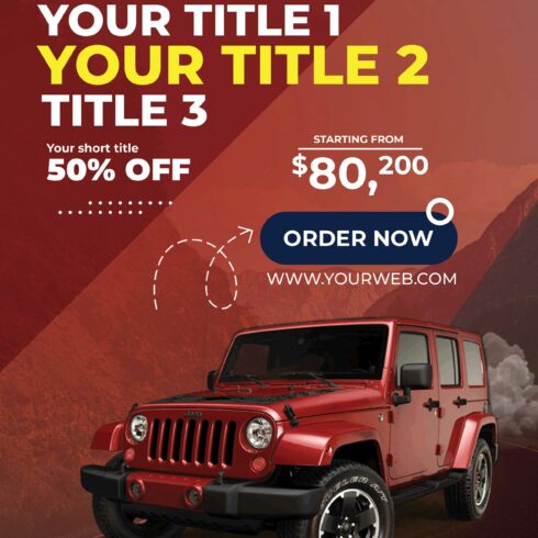 Car poster template | MasterBundles