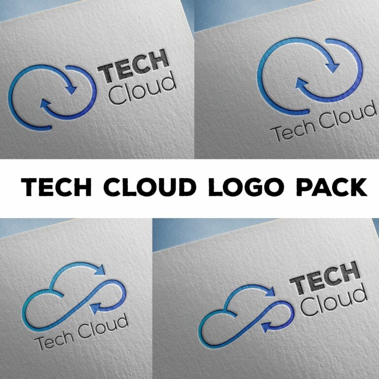 Tech Cloud Logo-Pack - MasterBundles