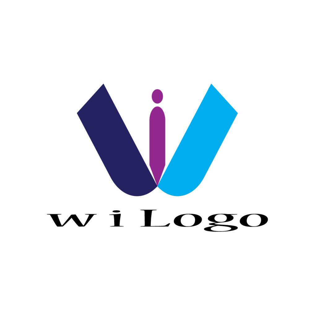 W & I Letter Logo - MasterBundles
