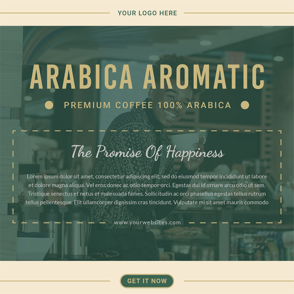Coffee Shop & Cafe Pack Social Media Post Templates - MasterBundles