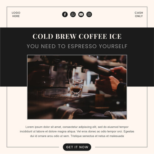 Social Media Post Templates For International Coffee Day - MasterBundles