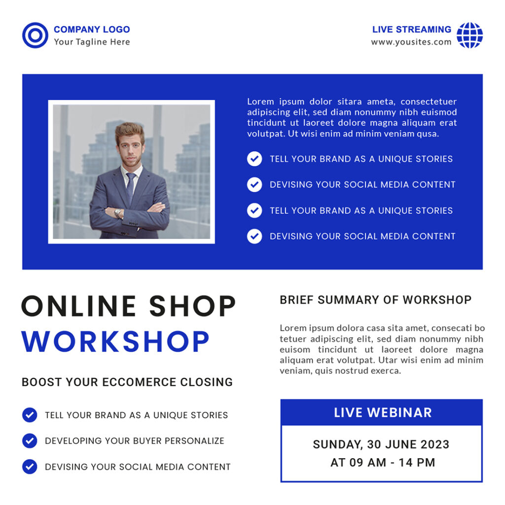 Set Of Business & Marketing Social Media Post Templates- Only $8 ...