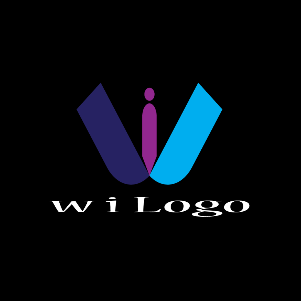 W & I Letter Logo - MasterBundles