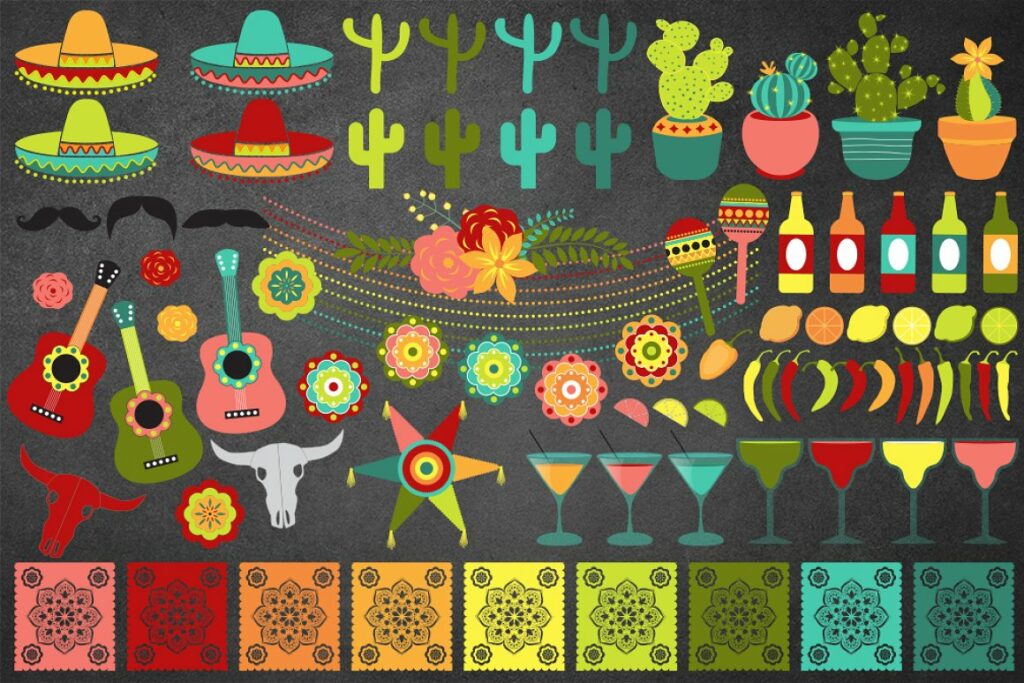 Cinco de Mayo Vector Clipart – MasterBundles