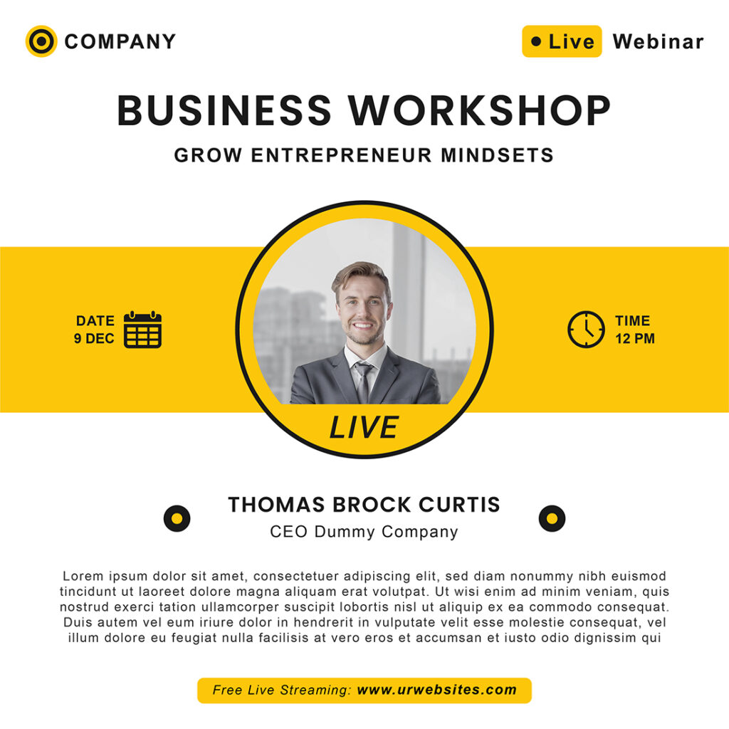 Online Business Workshop Social Media Post Templates - Only $8 ...