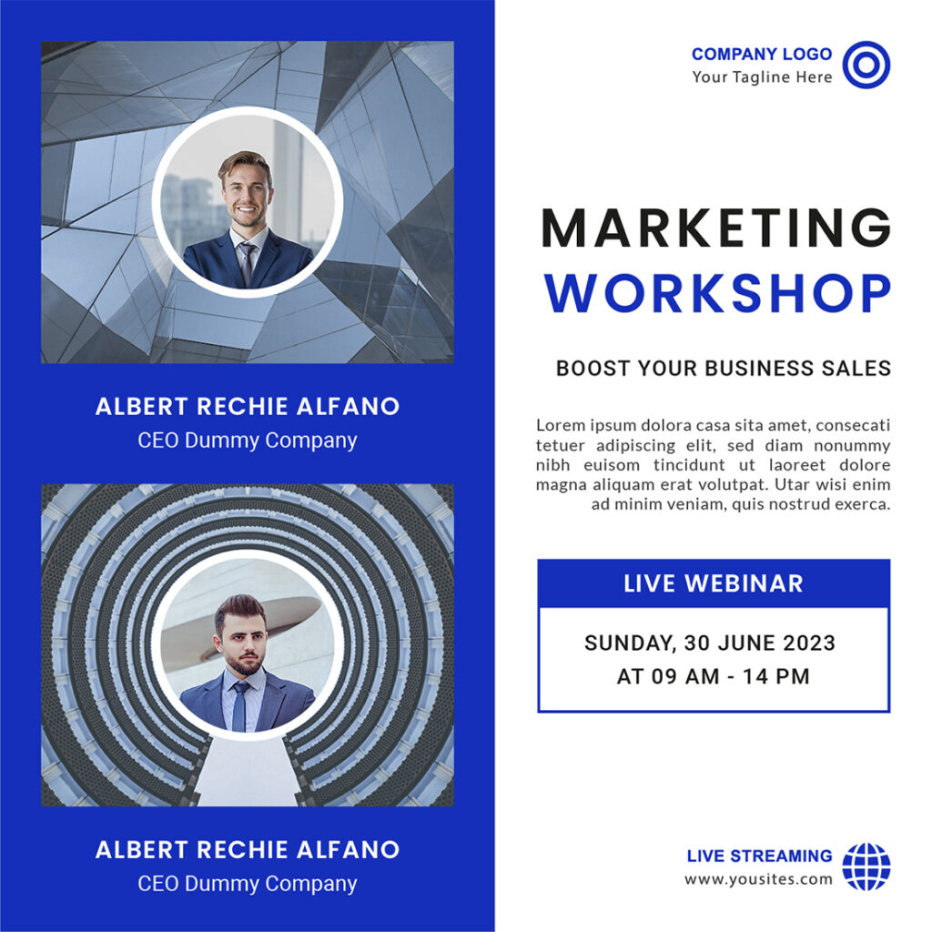 Set Of Business & Marketing Social Media Post Templates- Only $8 ...