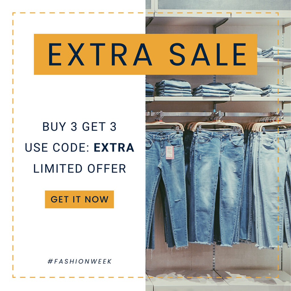Fashion Denim Style Social Media Post Templates - MasterBundles