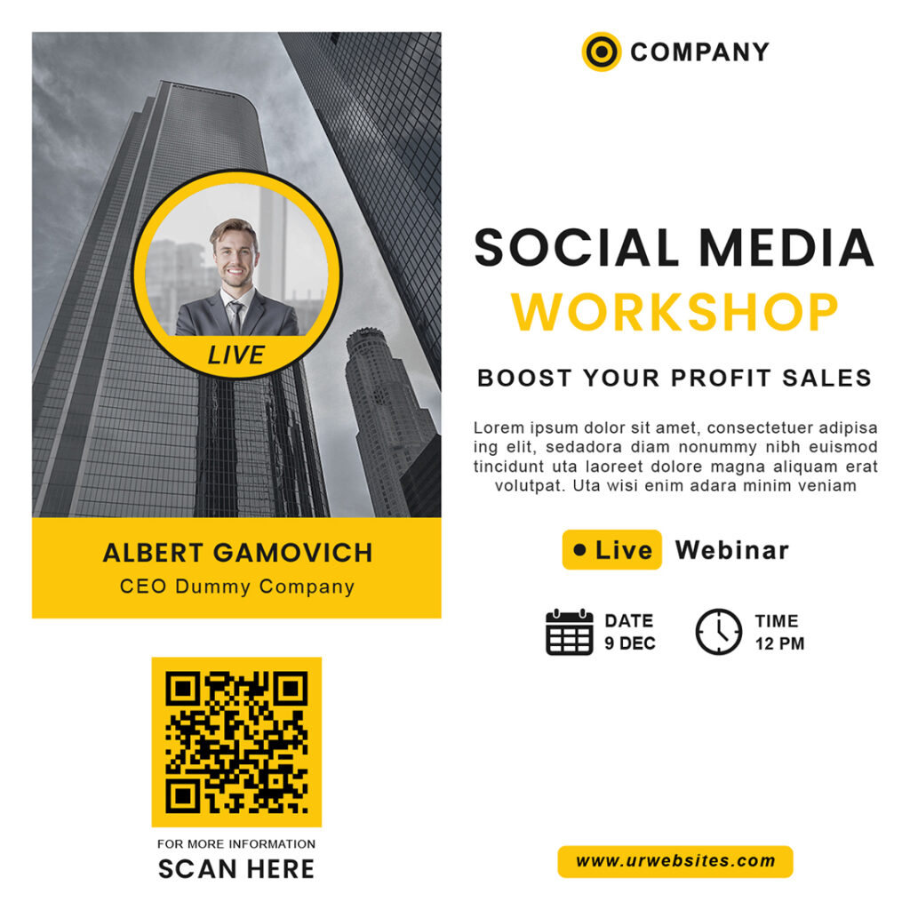 Online Business Workshop Social Media Post Templates - Only $8 ...