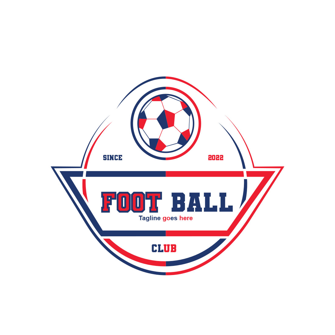 Creative and Stylish Foot Ball Sports Logo Design - MasterBundles