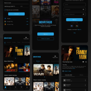 16 PREMIUM SCREENS OF OTT APPLICATION - MasterBundles