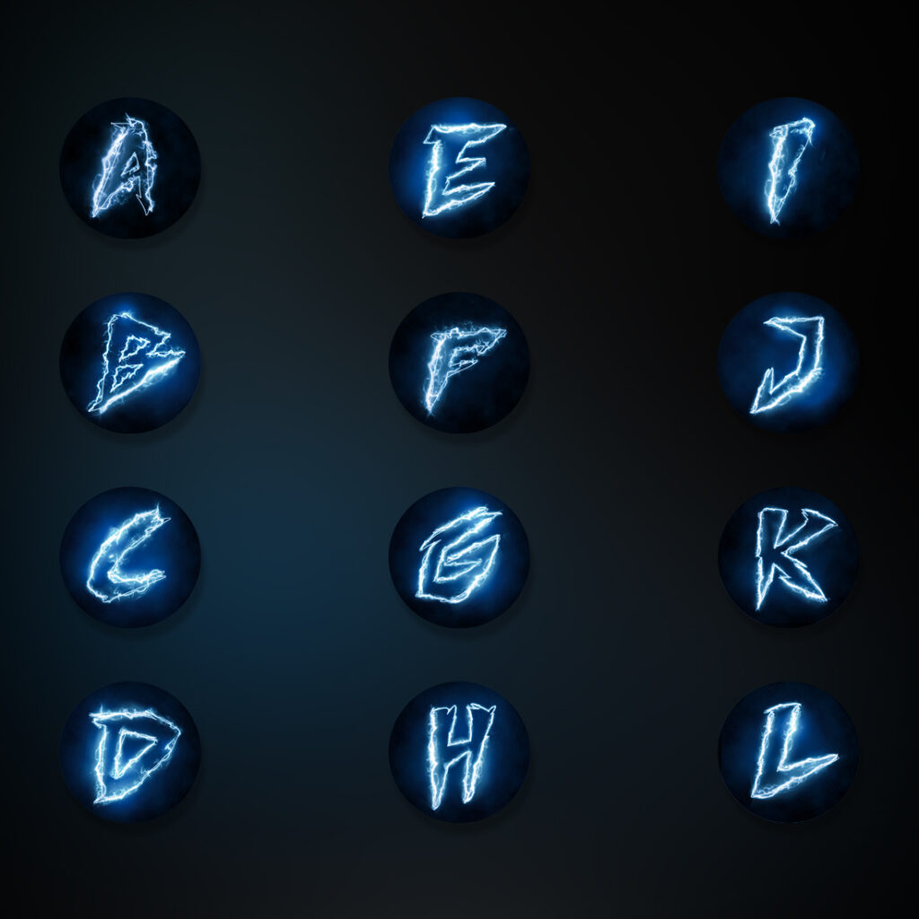 (All Alphabets) Instagram Lightning Highlights Cover - MasterBundles