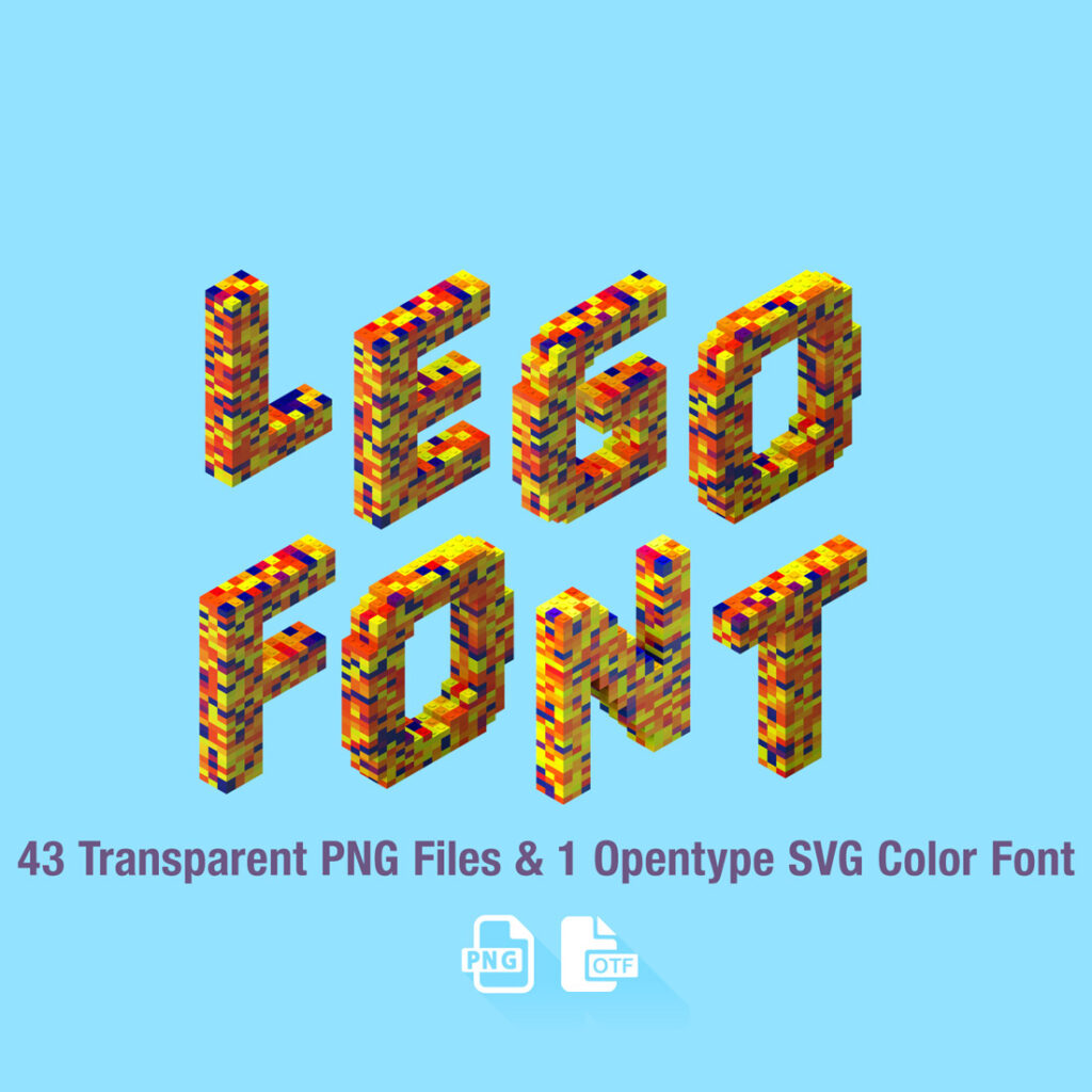 Ms Lego Opentype Color Font and PNG - MasterBundles