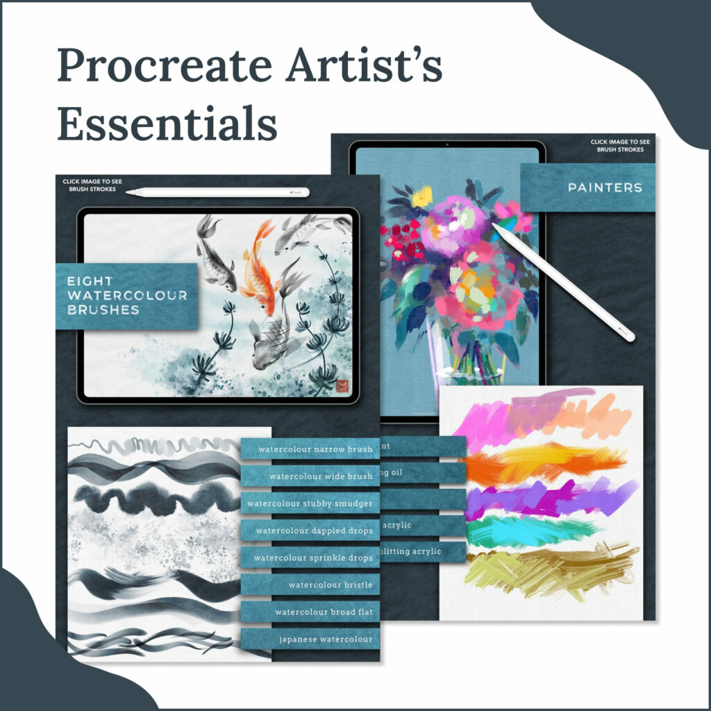 8 Procreate Lettering Brushes | Master Bundles