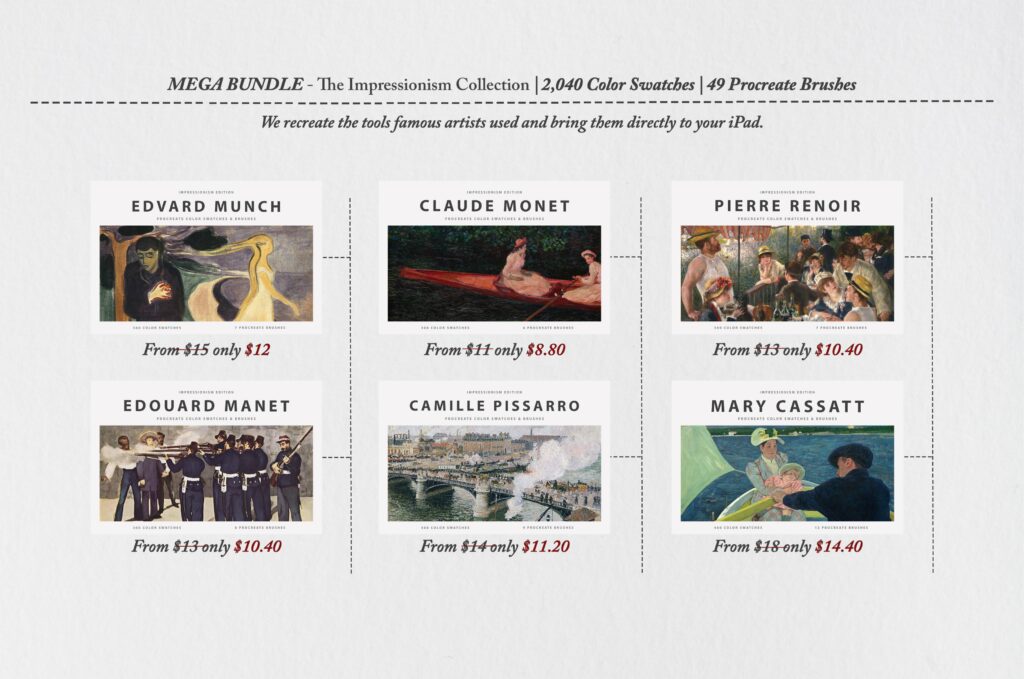 Impressionism Bundle for Procreate – MasterBundles