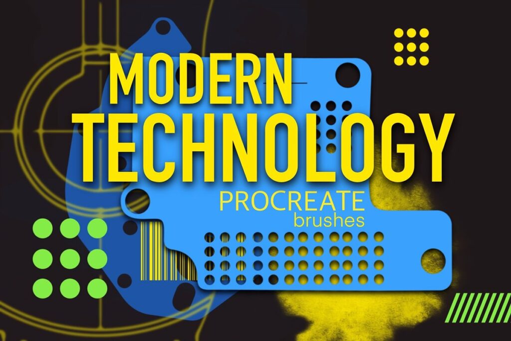 Modern Technology Procreate Brushes – MasterBundles