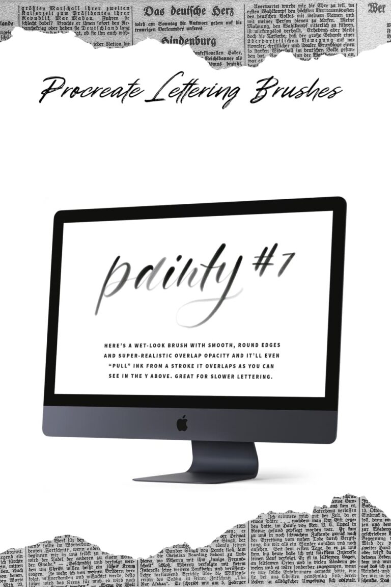 8 Procreate Lettering Brushes – MasterBundles