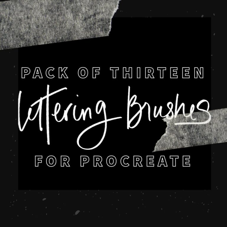 8 Procreate Lettering Brushes – MasterBundles
