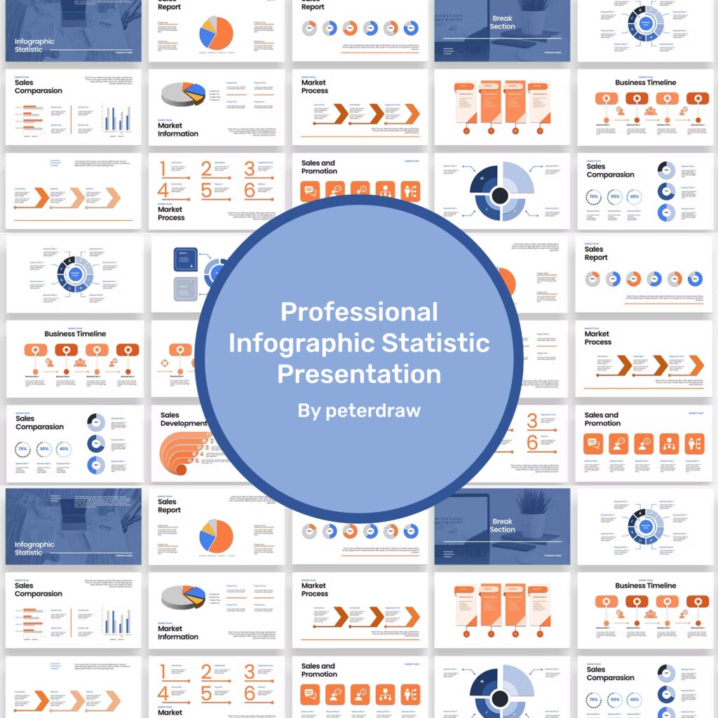 Professional Infographic Statistic Presentation – MasterBundles