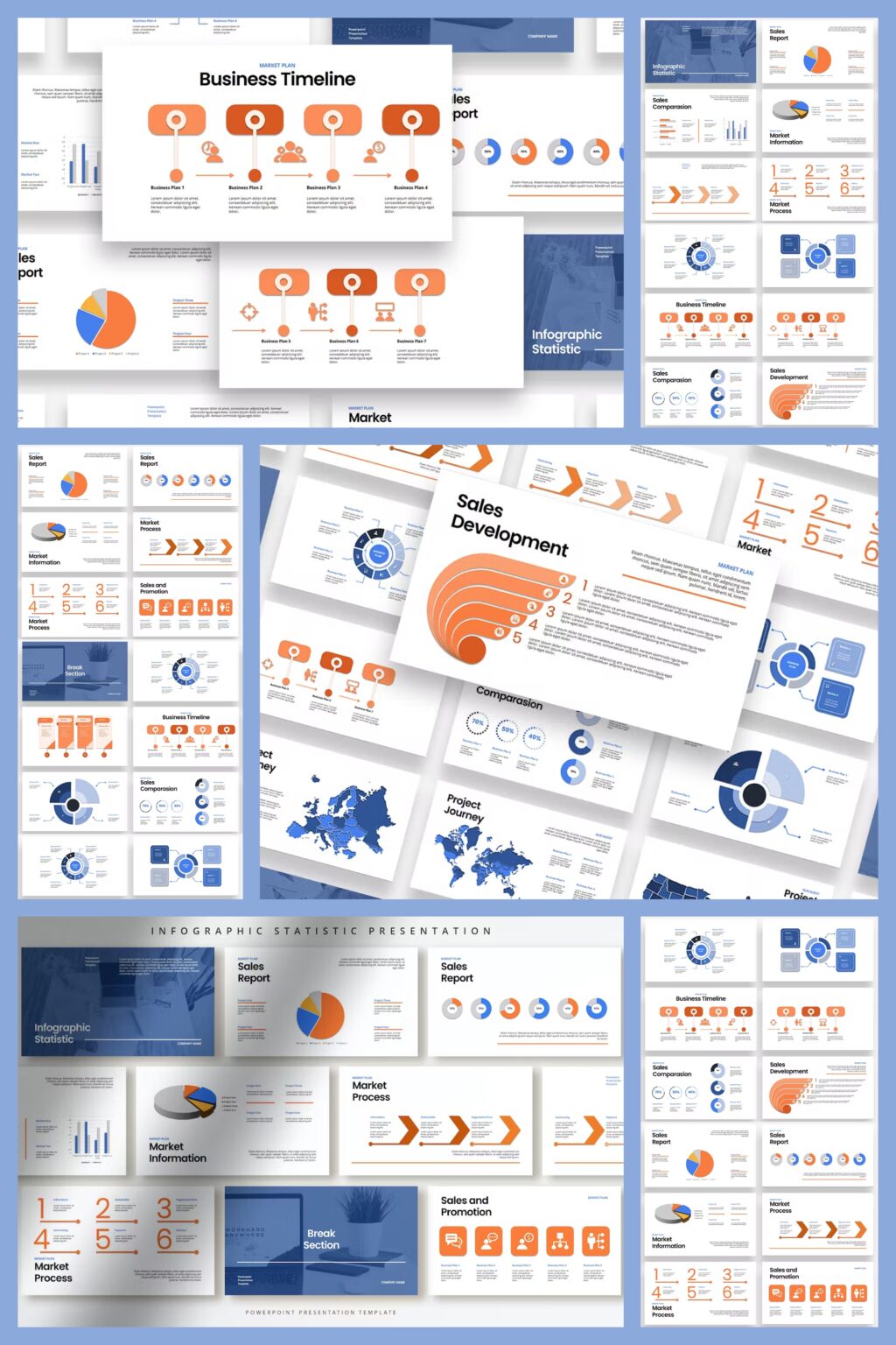 Professional Infographic Statistic Presentation – MasterBundles