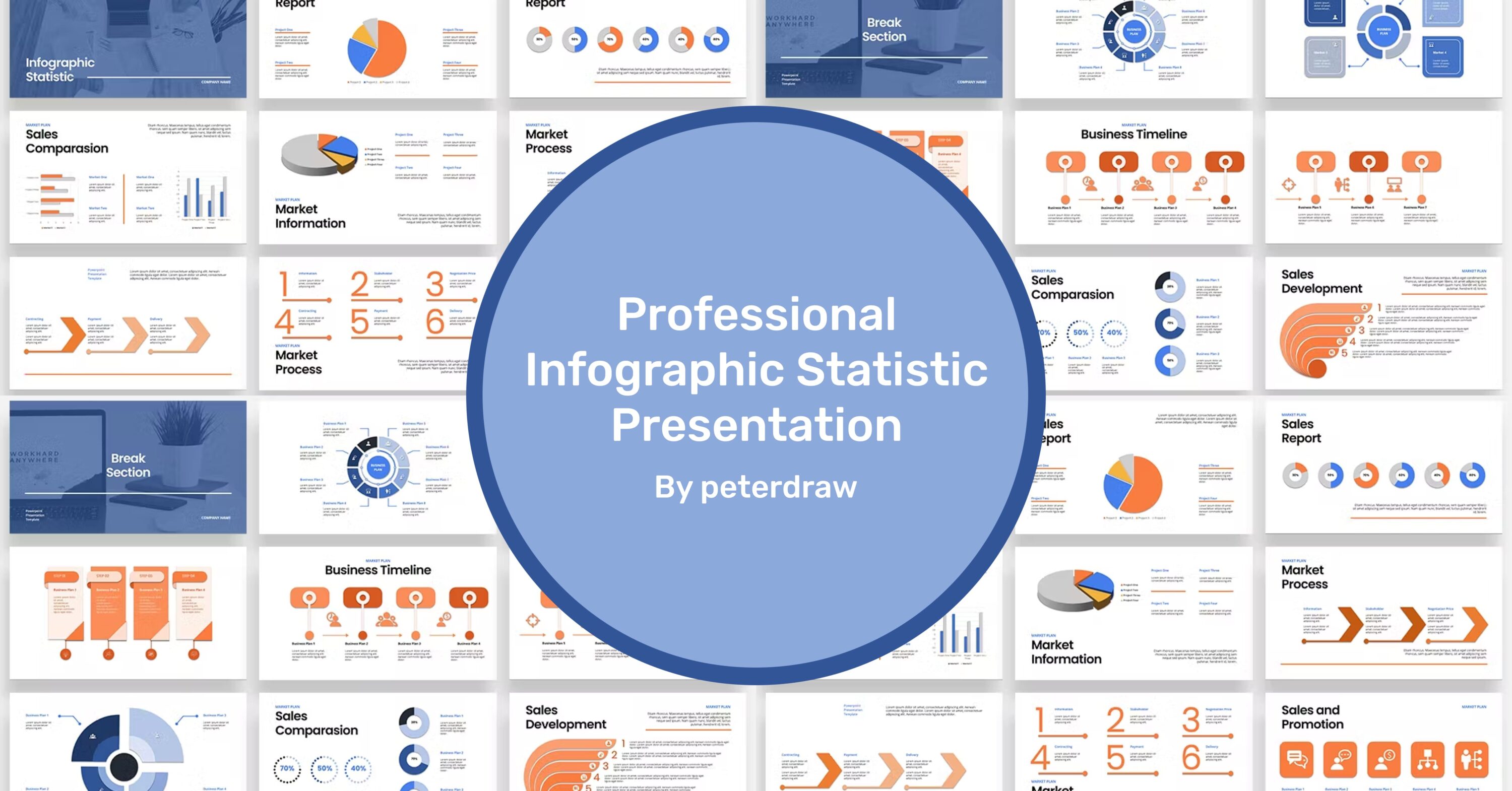 Professional Infographic Statistic Presentation – MasterBundles