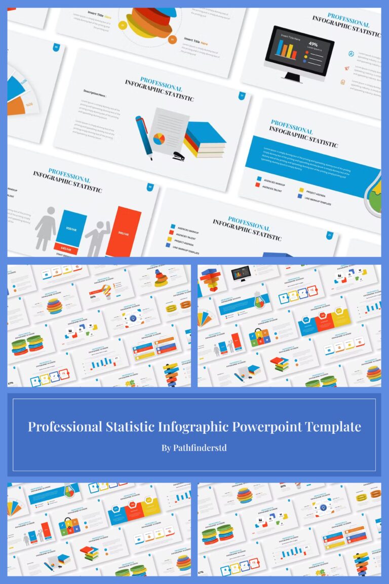 Professional Statistic Infographic PowerPoint Template – MasterBundles