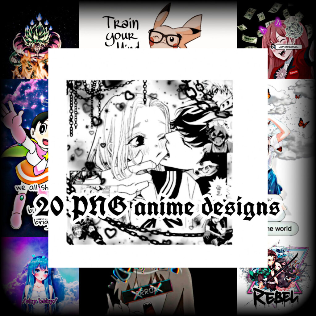 20 unique Anime PNG designs - MasterBundles