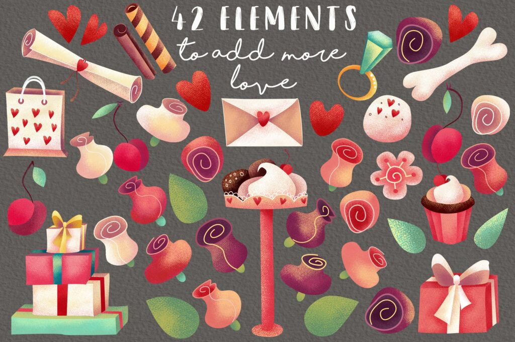 Puppy Love. Valentine's Day Clipart – MasterBundles