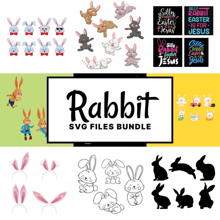 Rabbit SVG Designs Bundle – MasterBundles