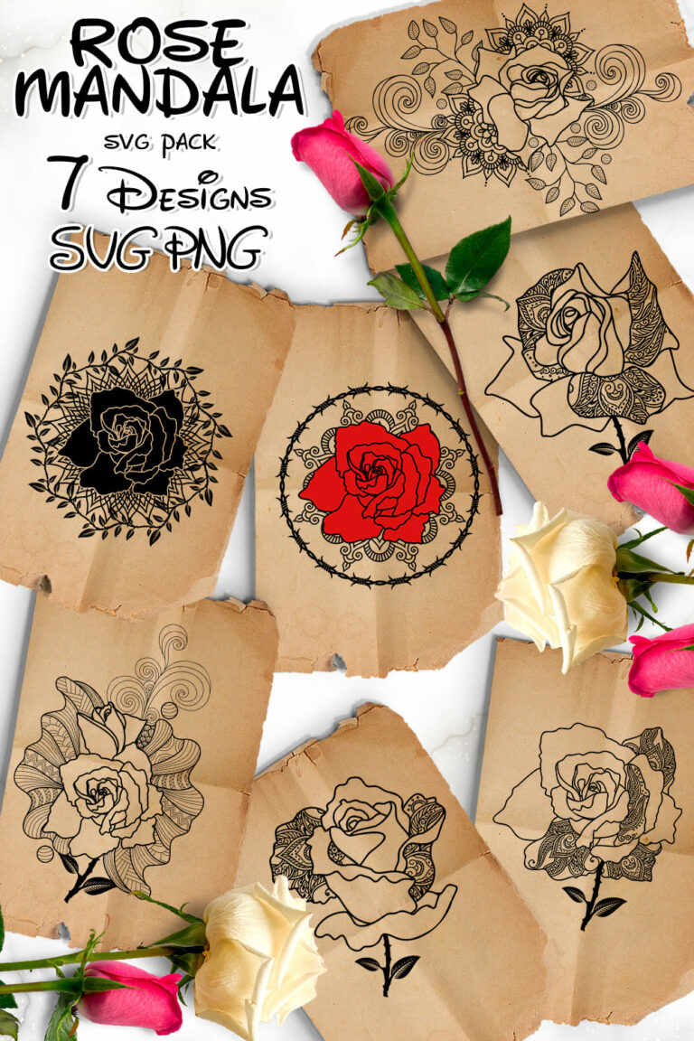 Rose Mandala Svg – MasterBundles