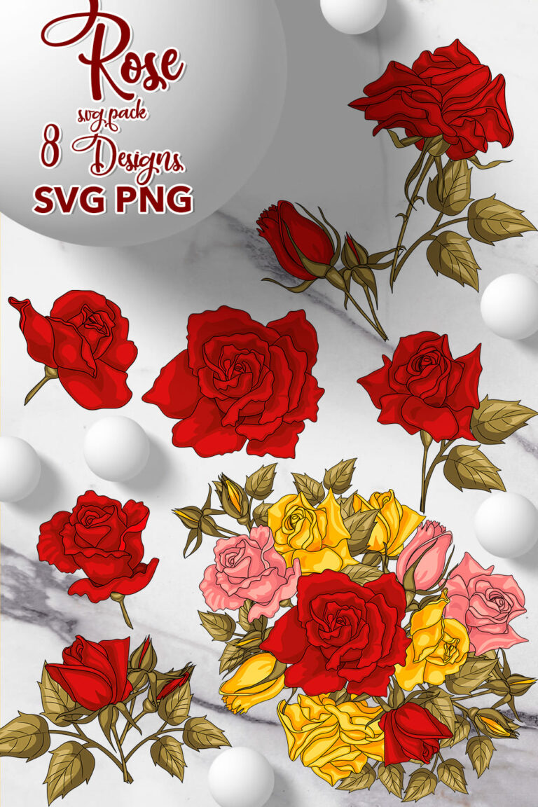 Rose SVG Designs – MasterBundles