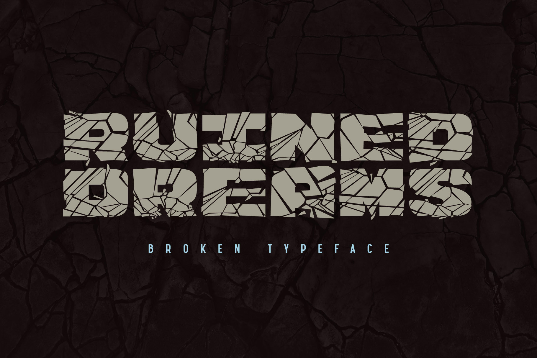 Ruined Dreams Broken Font Design - MasterBundles
